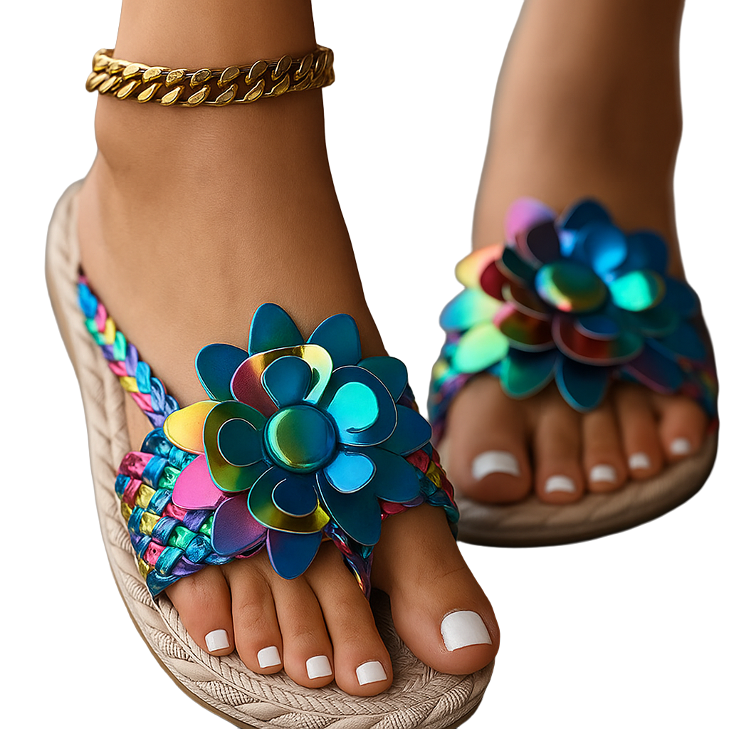 Braided Flora Beach Flip Flops – Todd Wexler